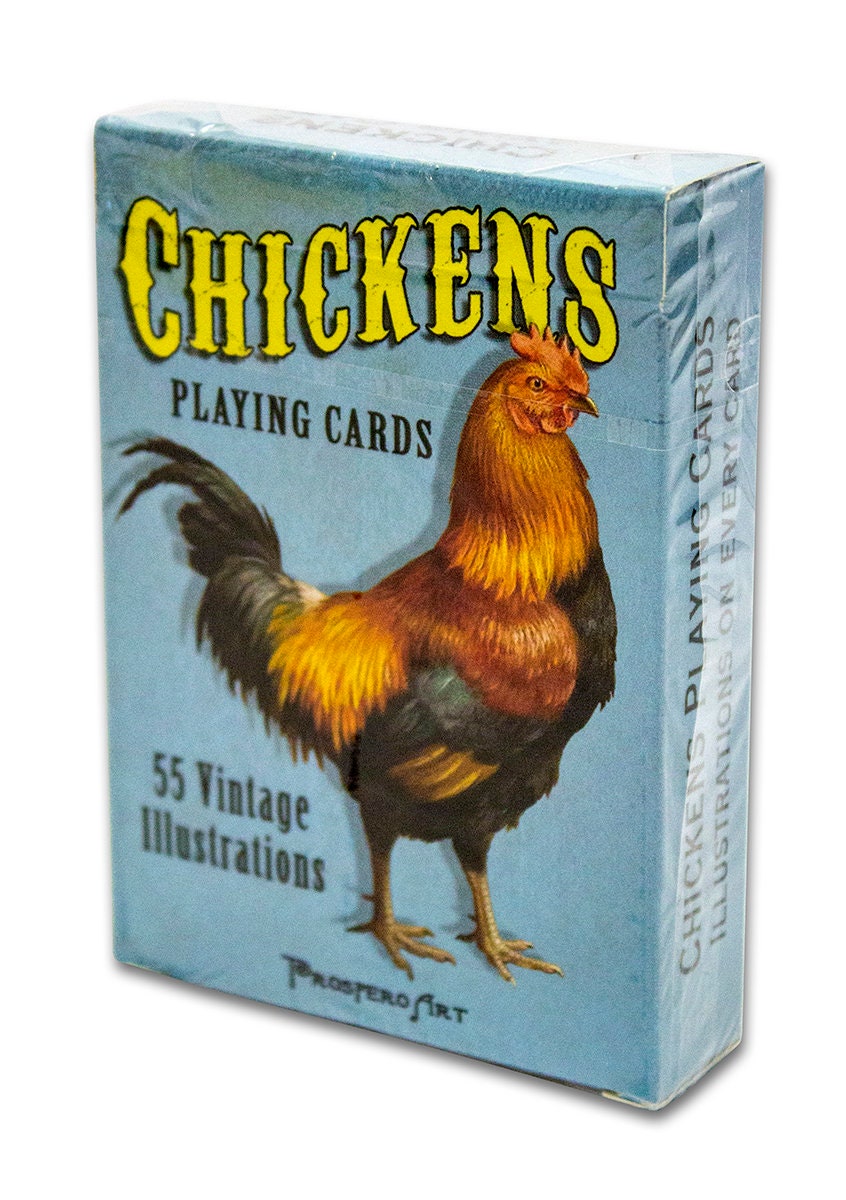 Chicken Playing Card Deck, 55 Unique Vintage Illustrations - Etsy