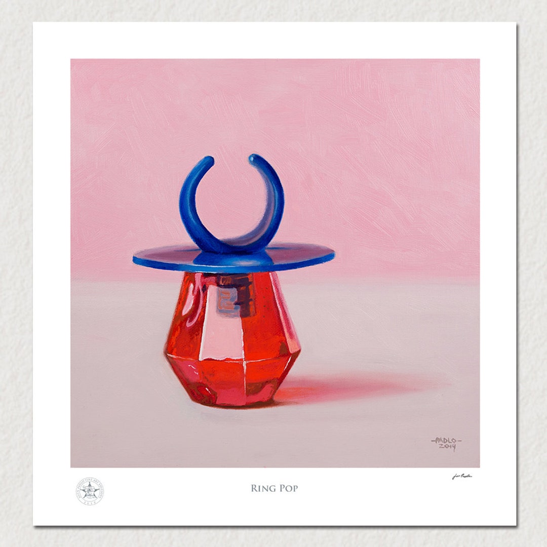 Ring Pop Candy Art Print Poster Print, Artwork by John Padlo Art, Candy ...