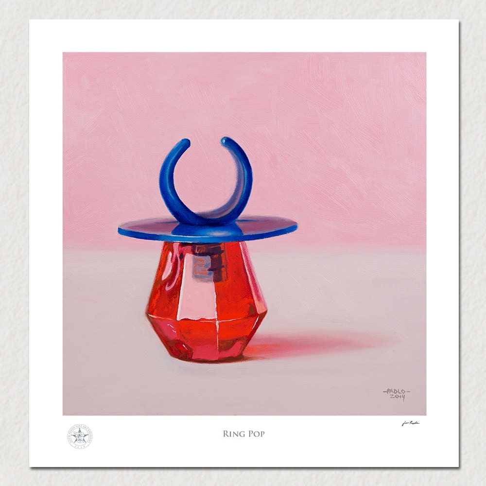 Ring Pop Candy Art Print Poster Print Artwork by John Padlo - Etsy