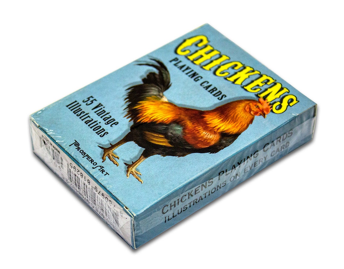 Chicken Playing Card Deck, 55 Unique Vintage Illustrations - Etsy