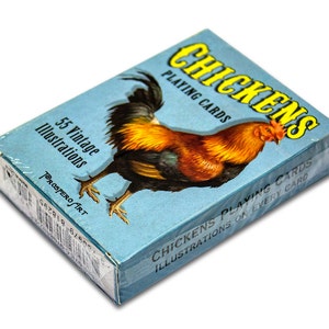 Chicken Playing Card Deck, 55 Unique Vintage Illustrations - Etsy