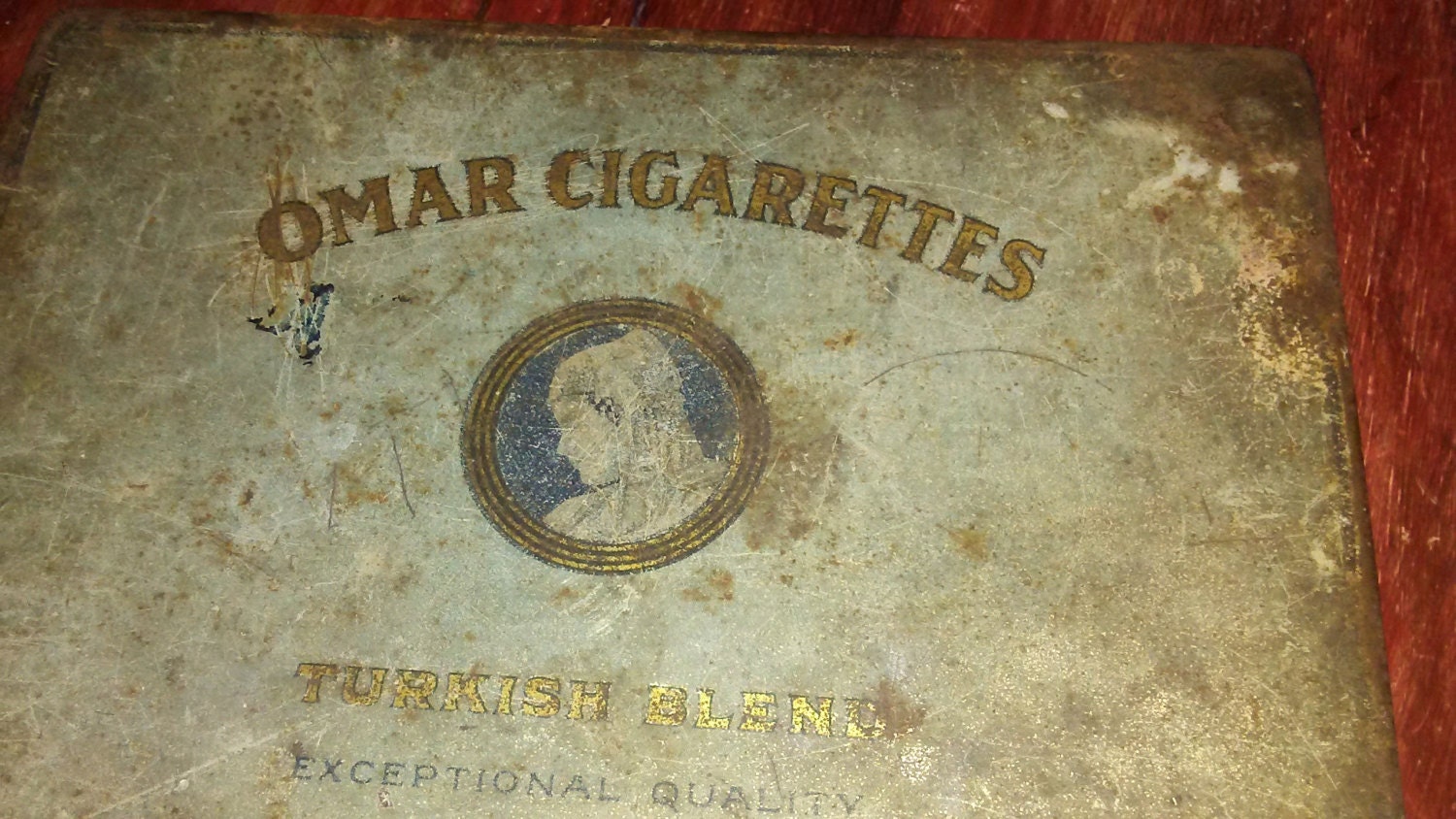 Antique, Omar Cigarettes Tin. - Etsy