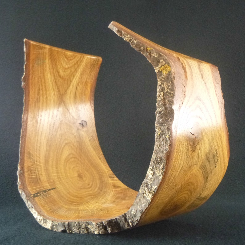 Wood Sculpture 424 Table, Through-the-pith Red Oak Burl With Live Edge ...