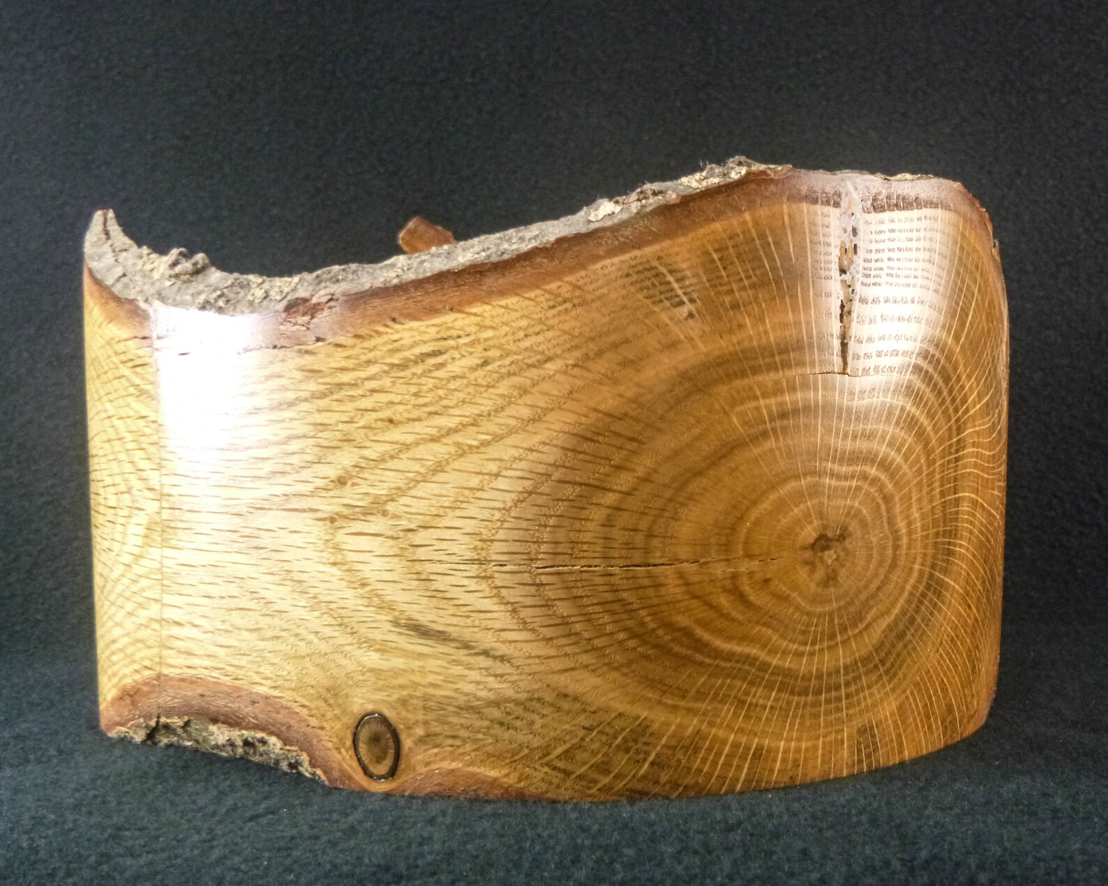 Wood Sculpture 424 Table, Through-the-pith Red Oak Burl With Live Edge ...