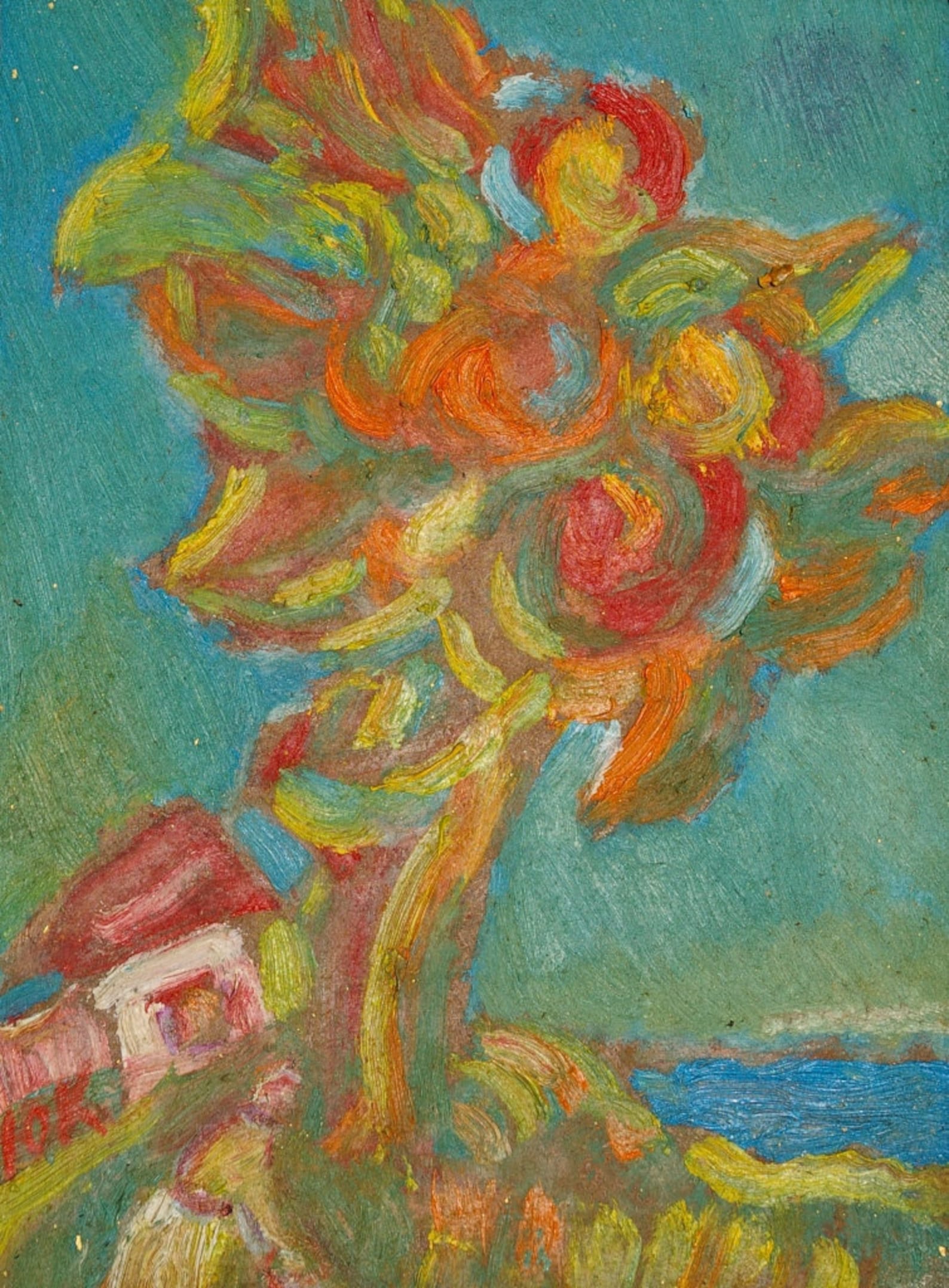 Abstract painting Avant-garde Expressionisme Antique oil | Etsy