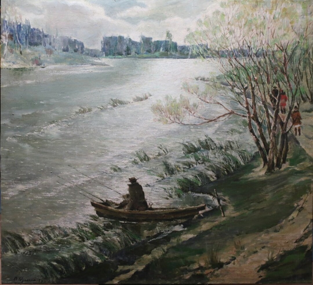 Impressionism River Painting Landscape Antique Oil Painting - Etsy