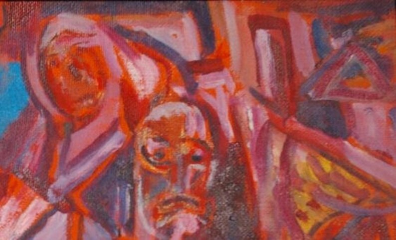 Abstract Painting Avant-garde Expressionisme Antique Oil - Etsy