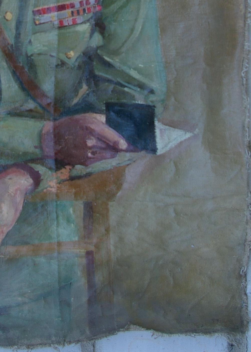 Battle painting Portrait soldier armed forces Antique oil | Etsy