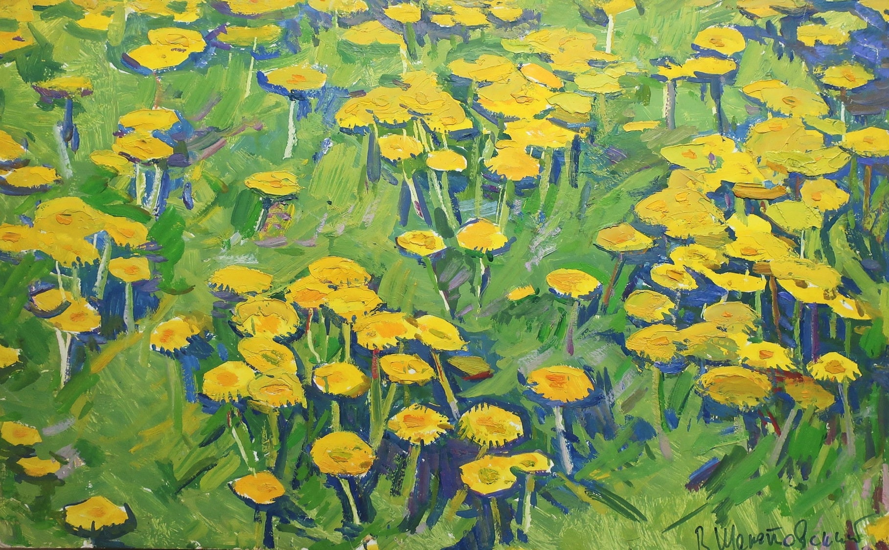 Landscape Painting Impressionism Spring Landscape Antique Oil | Etsy