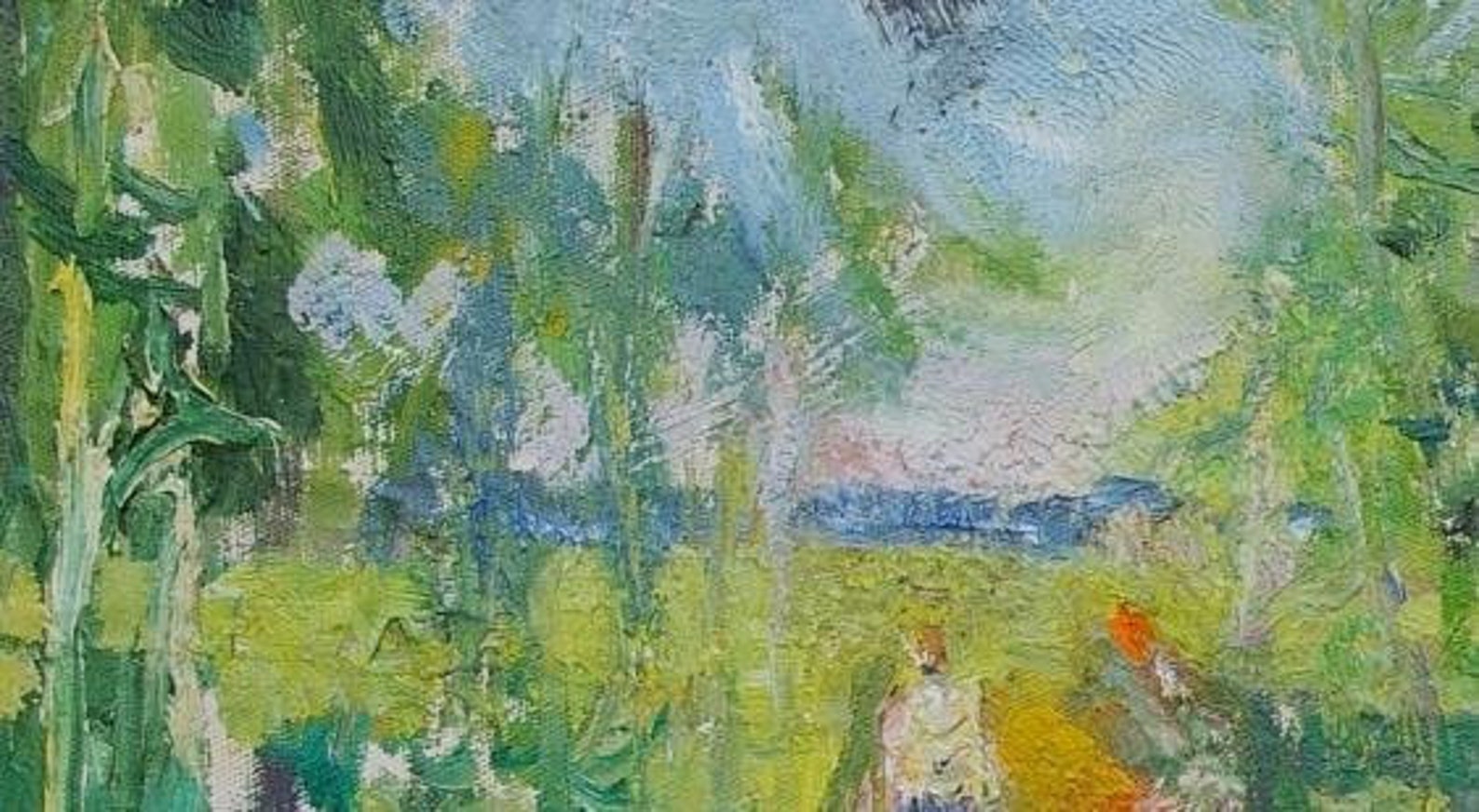 Landscape Painting Impressionism Spring Landscape Antique Oil - Etsy