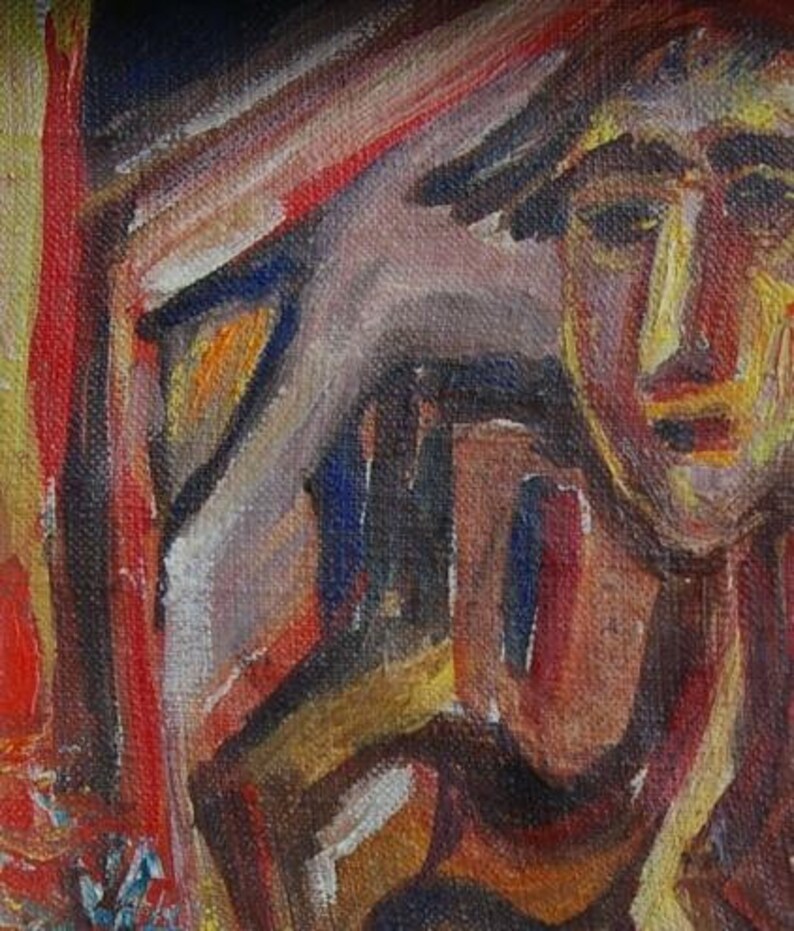 Abstract Painting Avant-garde Expressionisme Antique Oil - Etsy