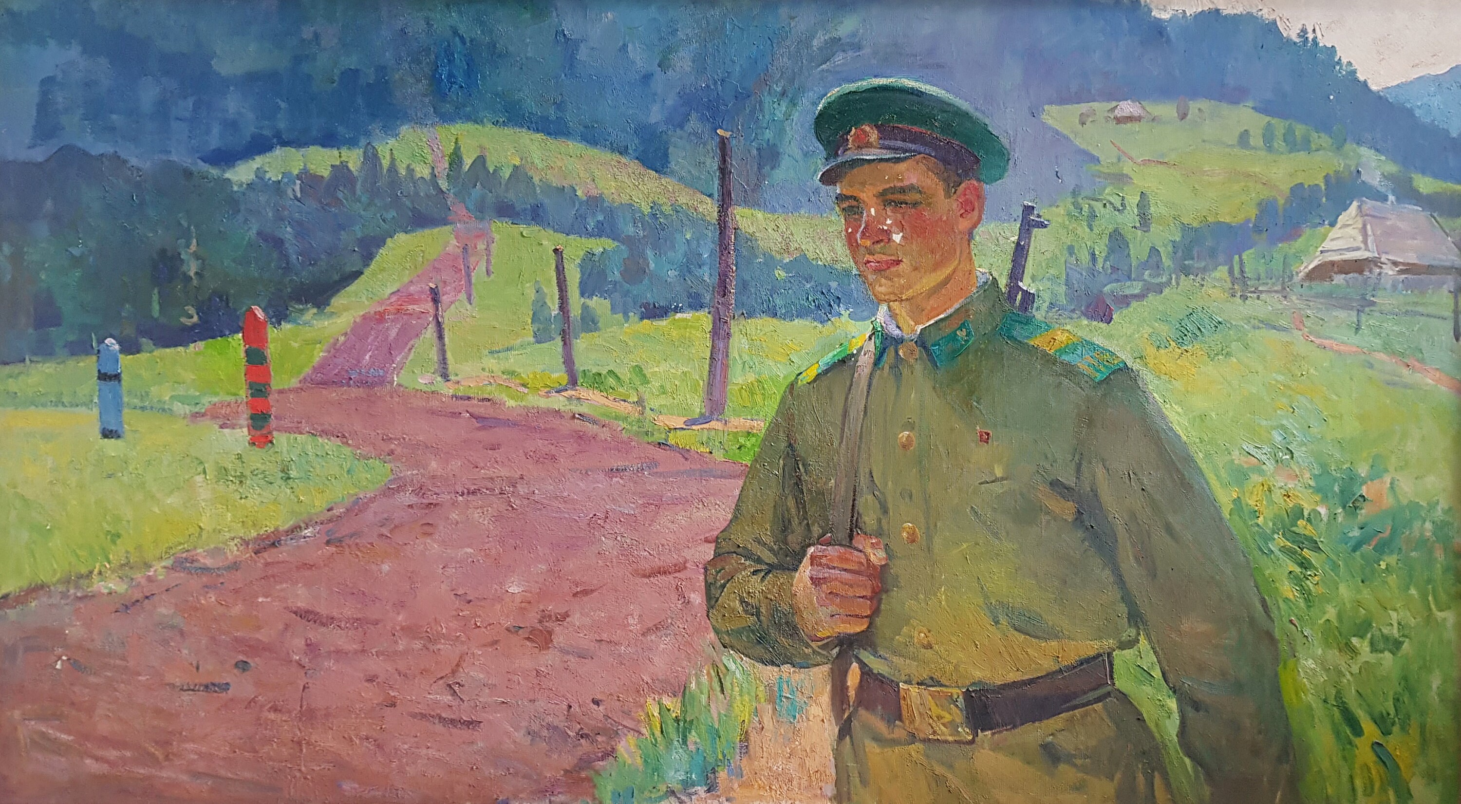 Portrait Soviet Man Antique Oil Painting Original Socialist - Etsy
