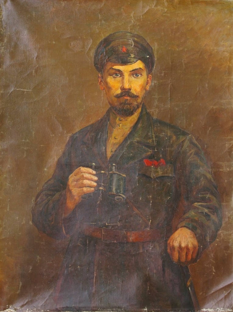 Battle Painting Portrait Soviet Man Antique Oil Painting - Etsy
