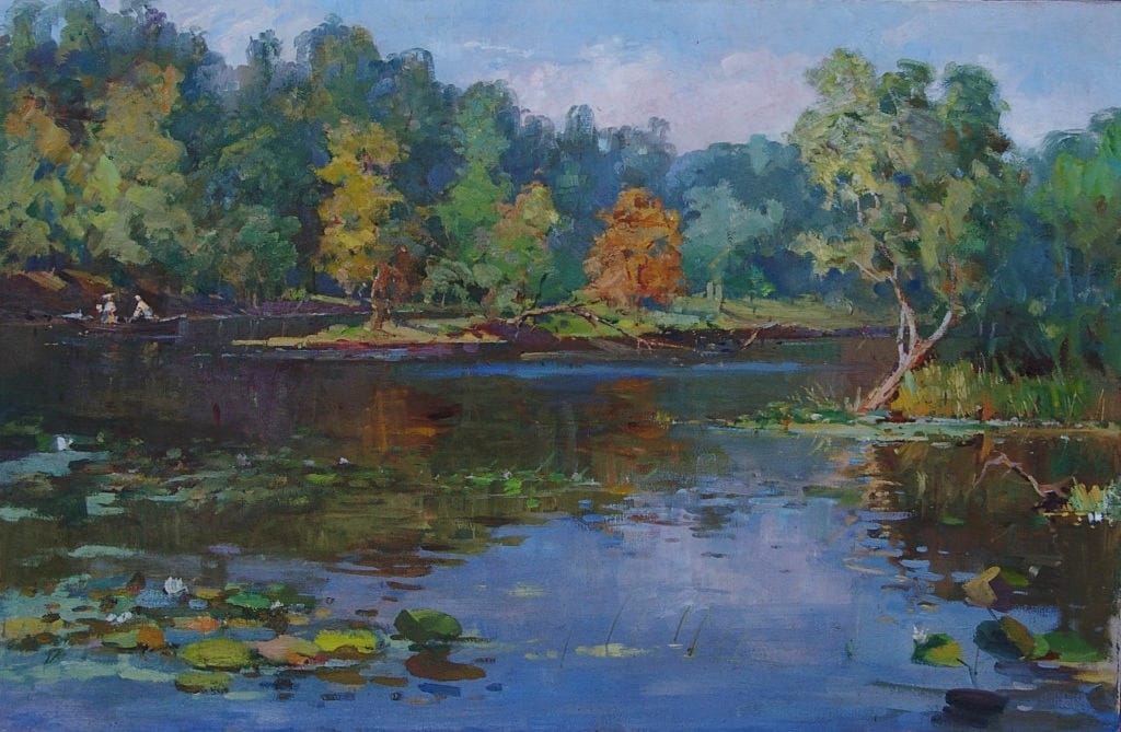 Impressionism River Painting Landscape Antique Oil Painting - Etsy