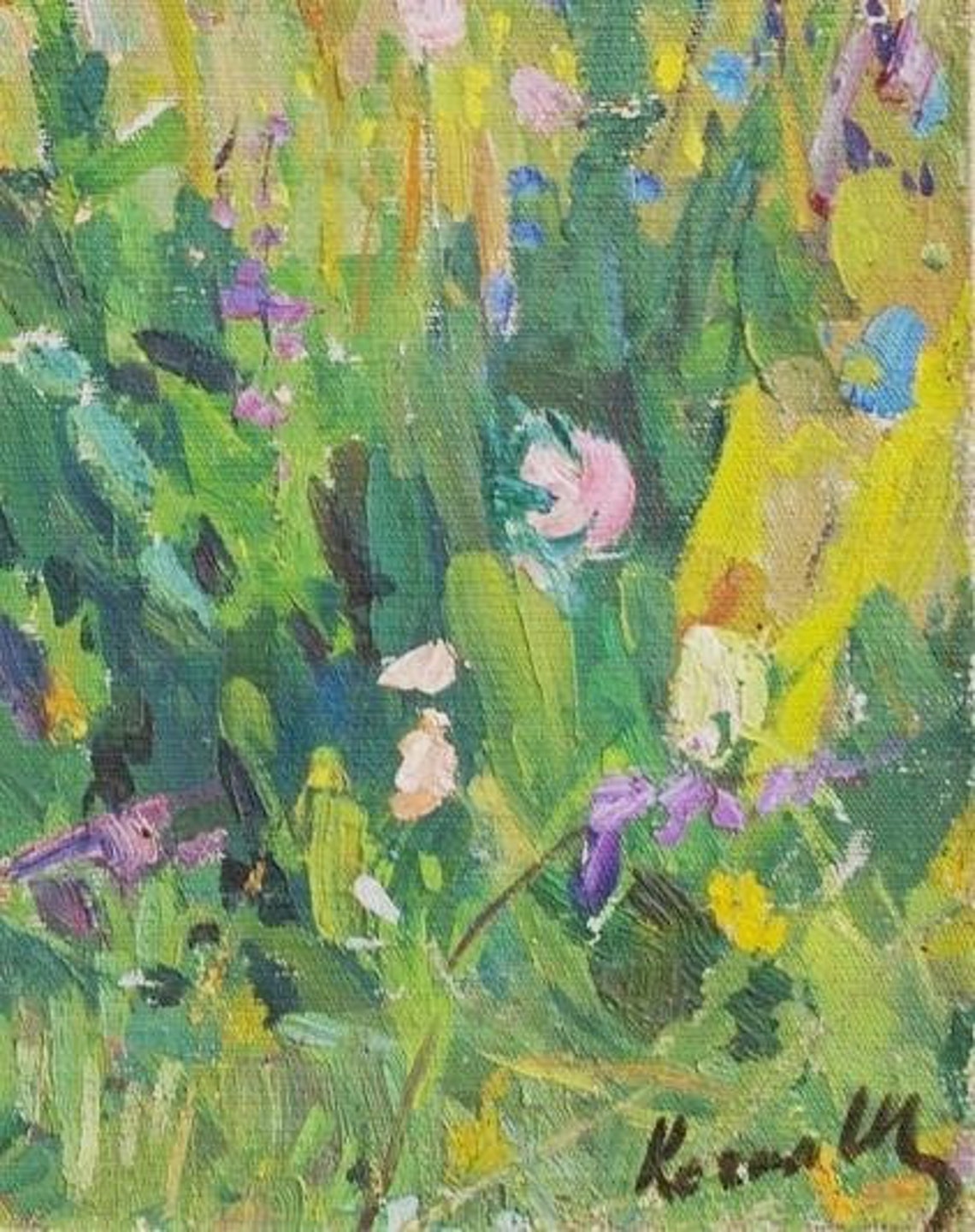 Impressionism Forest Landscape Woodland Scenery Antique Oil | Etsy