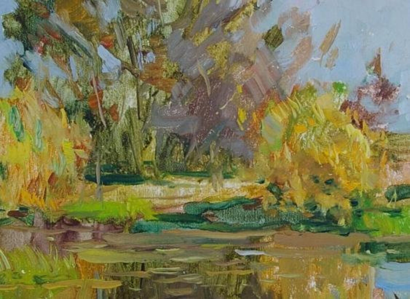Impressionism River Painting Landscape Antique Oil Painting - Etsy