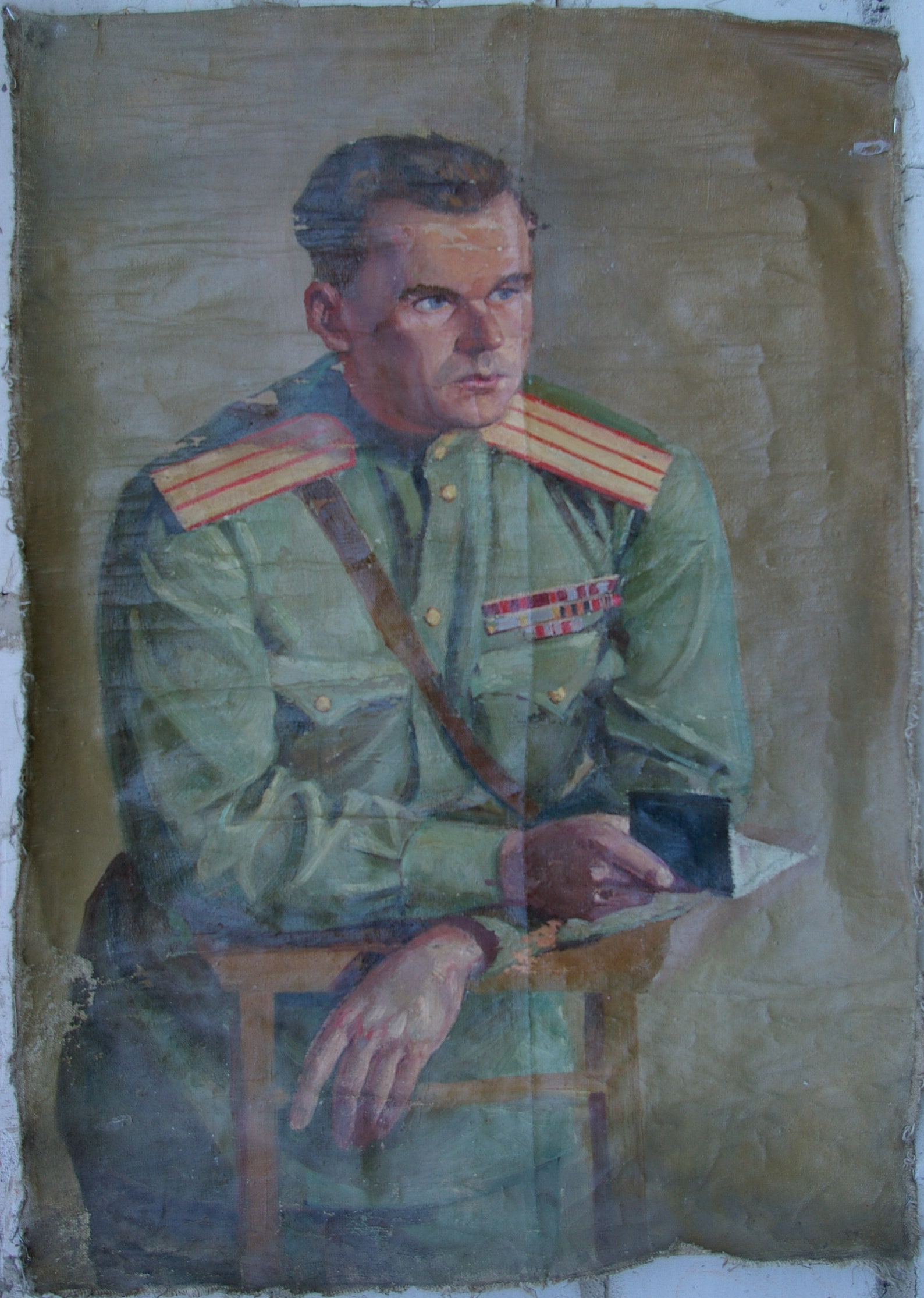 Battle Painting Portrait Soldier Armed Forces Antique Oil - Etsy