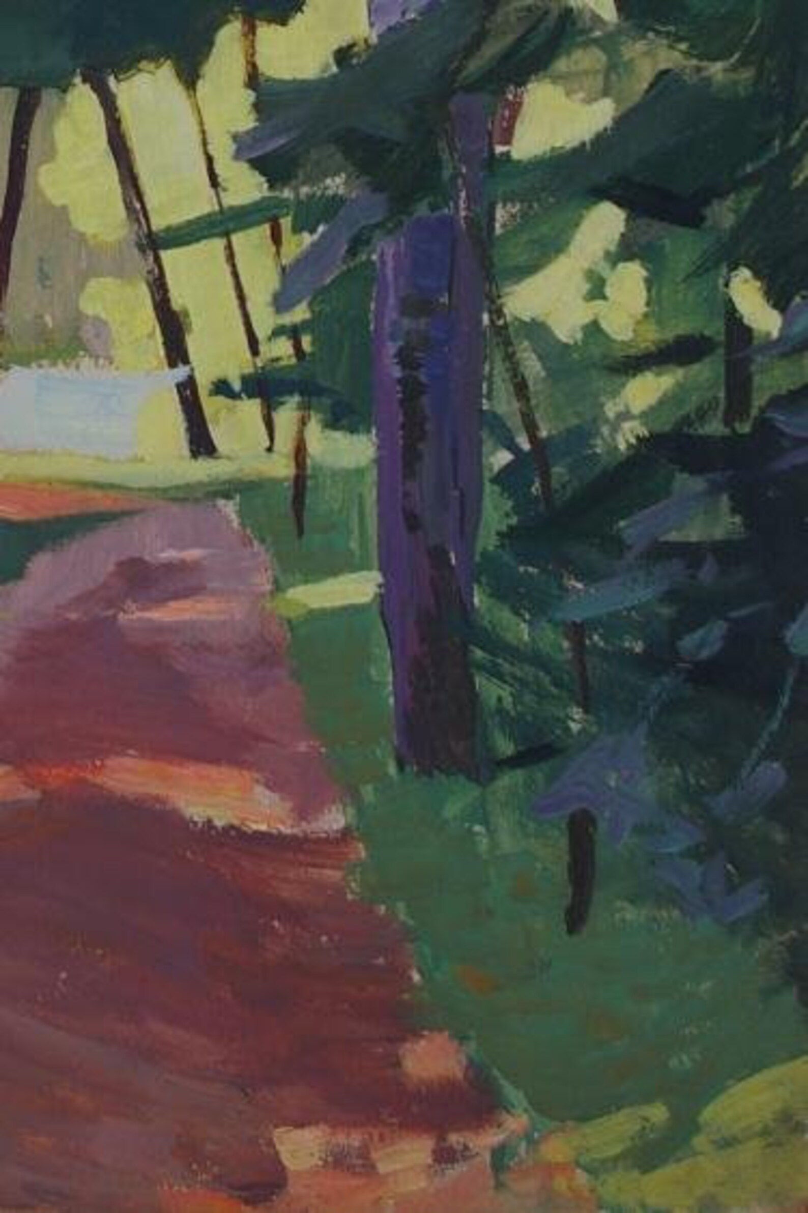 Impressionism Forest Landscape Woodland Scenery Antique Oil - Etsy