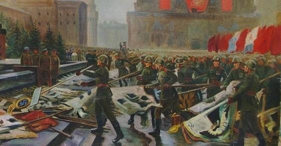 Soviet Parade Holiday Antique Oil Painting Original Socialist Realism ...