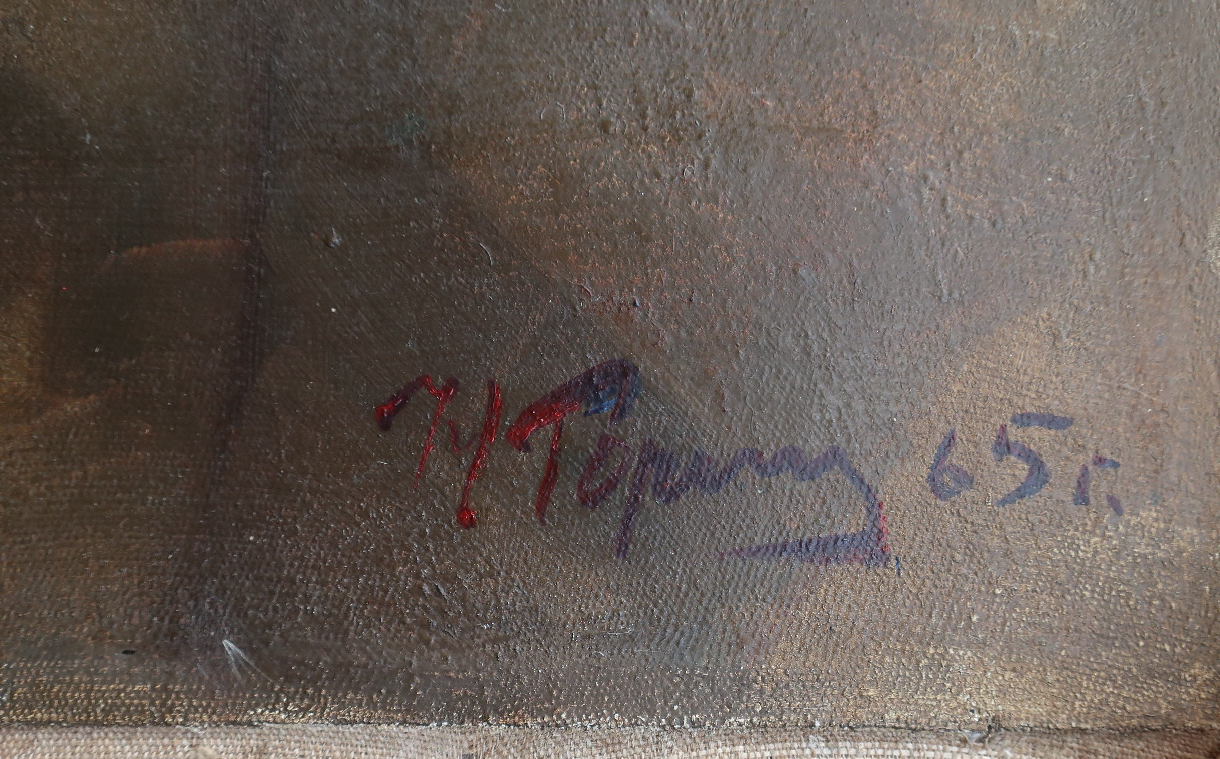 Nikolai Ostrovsky Large male portrait Antique oil painting | Etsy