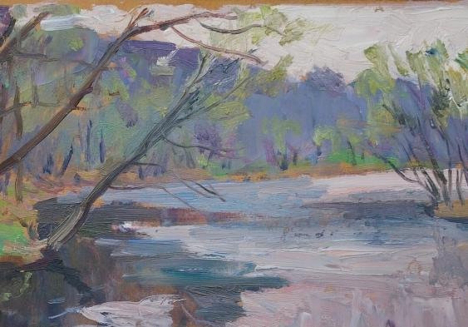 Impressionism River Painting Landscape Antique Oil Painting - Etsy