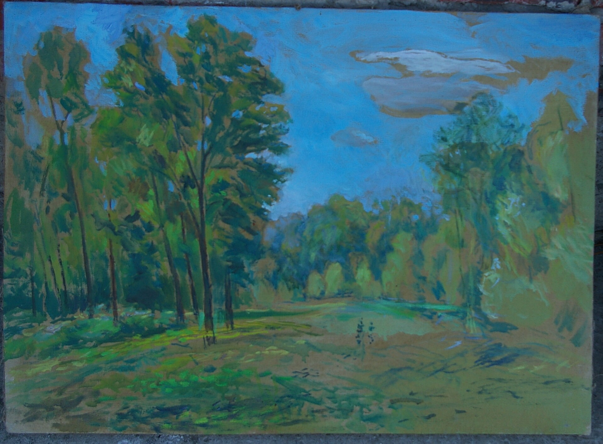 Landscape Painting Impressionism Forest Landscape Woodland | Etsy