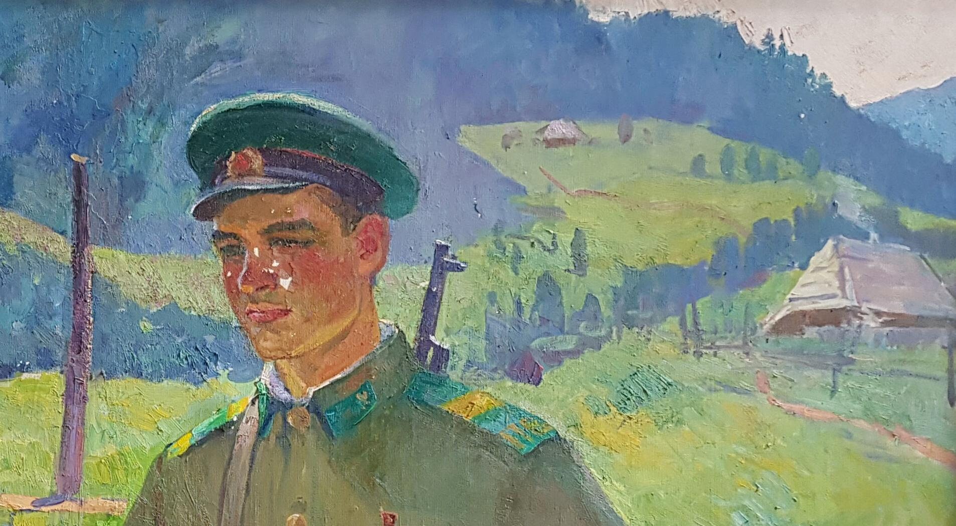 Portrait Soviet Man Antique Oil Painting Original Socialist - Etsy