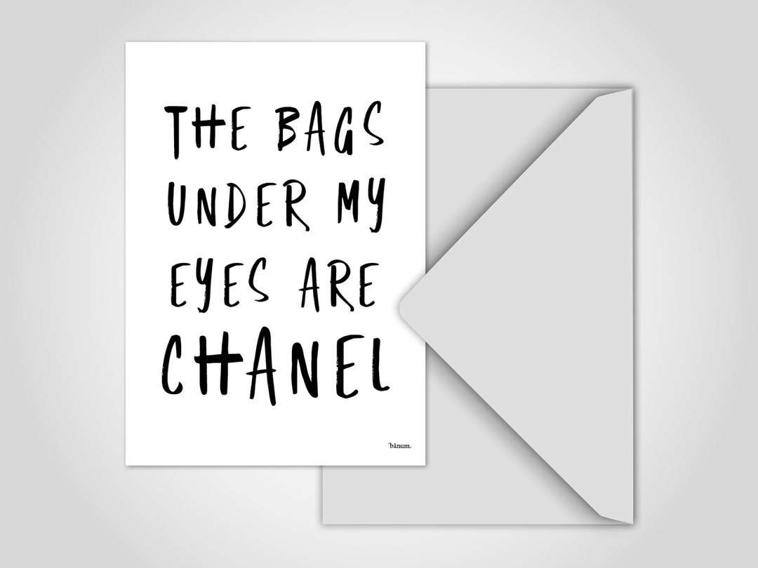 Banum Postcard Chanel Funny Greeting Card, Greeting Card Sayings ...