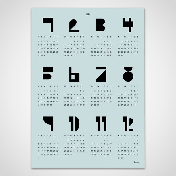 Poster Calendar - Etsy