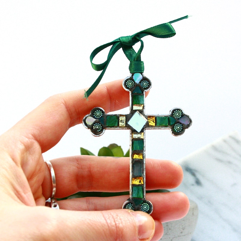 Mosaic Cross - Etsy