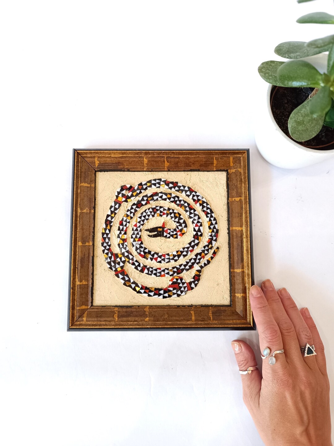 Medieval Snake in Italian Artistic Mosaic. Medieval Style Home Decor - Etsy