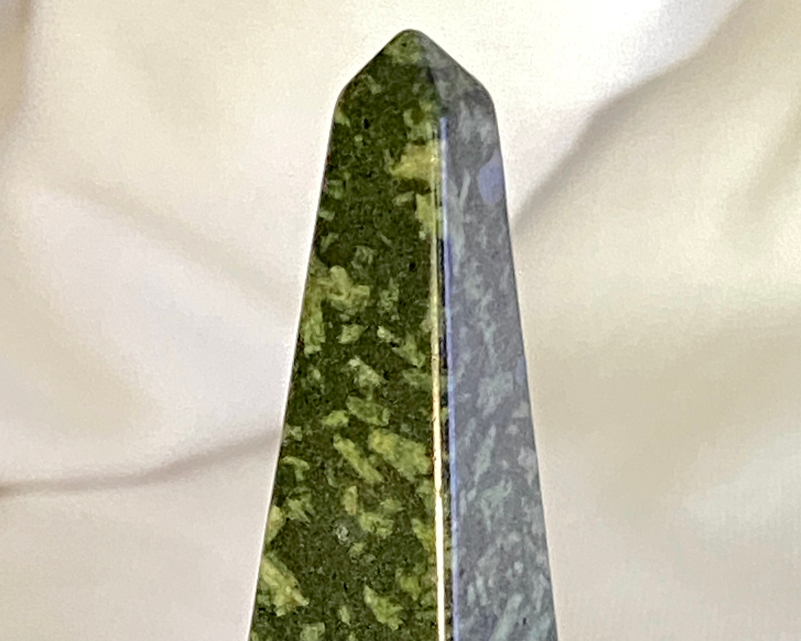 3.4”, 72.2g, Chinese Writing Stone, Green Porphyrite Tower, Porphyry ...