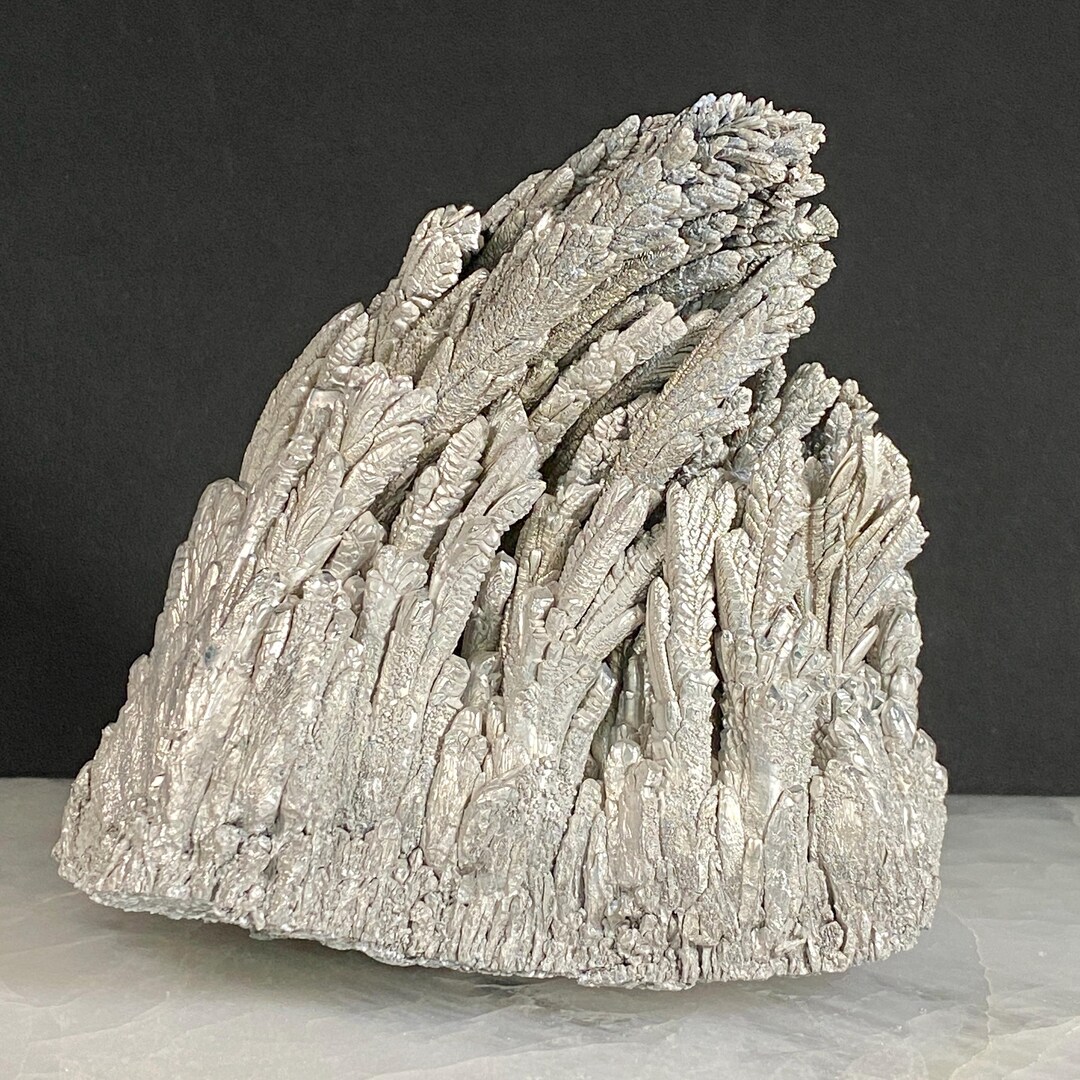 1.0# Amazing Natural Magnesium Metal /mineral Crystal Clusters, Silver ...