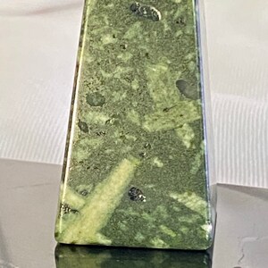3.4”, 72.2g, Chinese Writing Stone, Green Porphyrite Tower, Porphyry ...