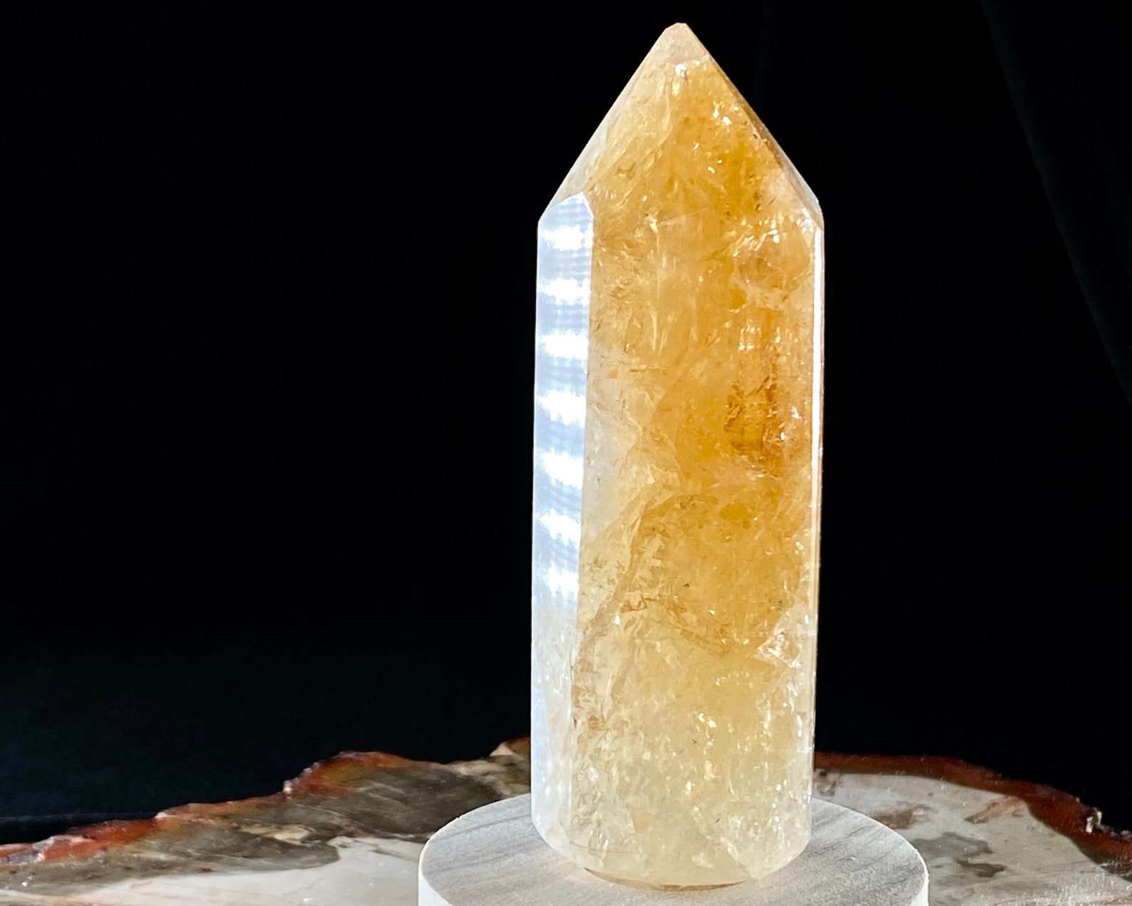 Natural Citrine Massage Wand, Polished Citrine Crystal Healing Wand ...