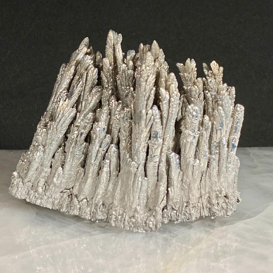 8oz Amazing Natural Magnesium Metal /mineral Crystal Clusters, Silver ...