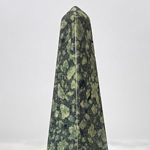 3.25, 59.9g, Chinese Writing Stone, Green Porphyrite Tower, Porphyry ...