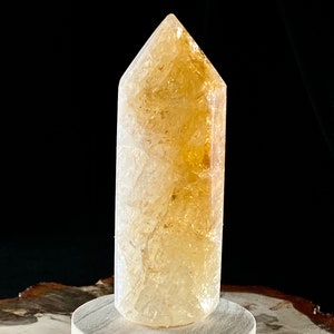 Natural Citrine Massage Wand Polished Citrine Crystal Healing Wand