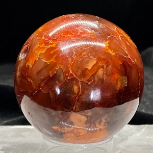 242g 8.5oz Beautiful Red Carnelian Sphere Polished - Etsy