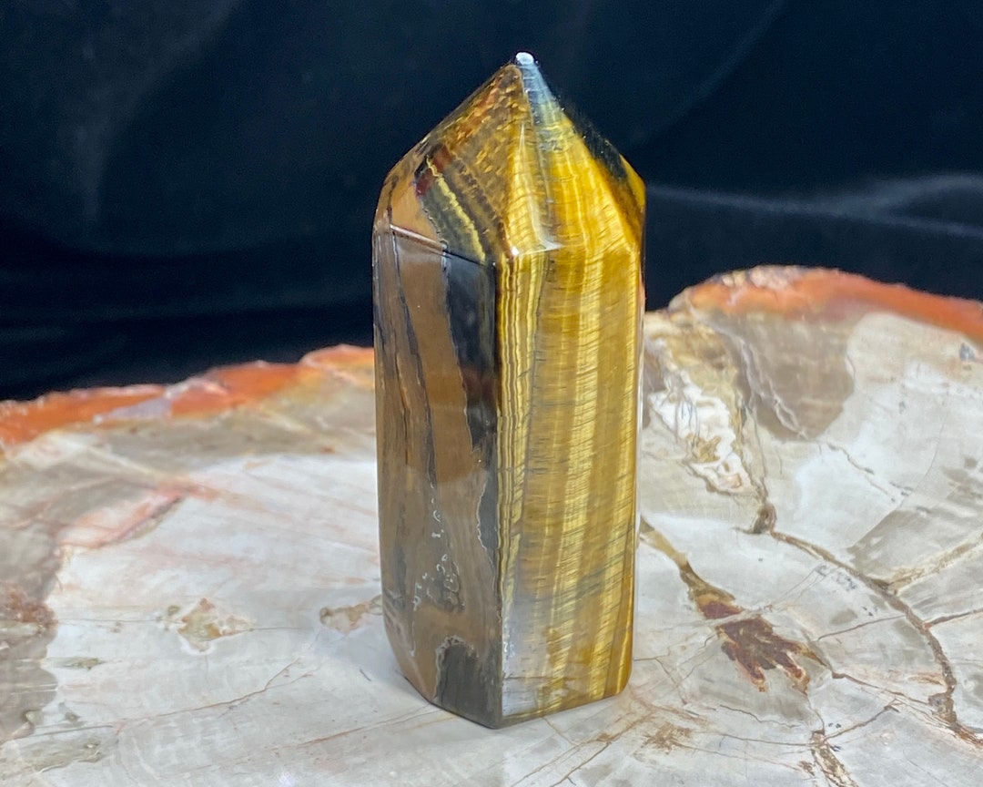 2.5, Tiger Eye Obelisk / Monument, Polished Tiger Eye Obelisk, Natural ...