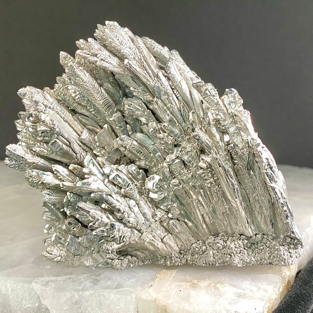 10 Oz Amazing Natural Magnesium Metal /mineral Crystal Clusters, Silver ...