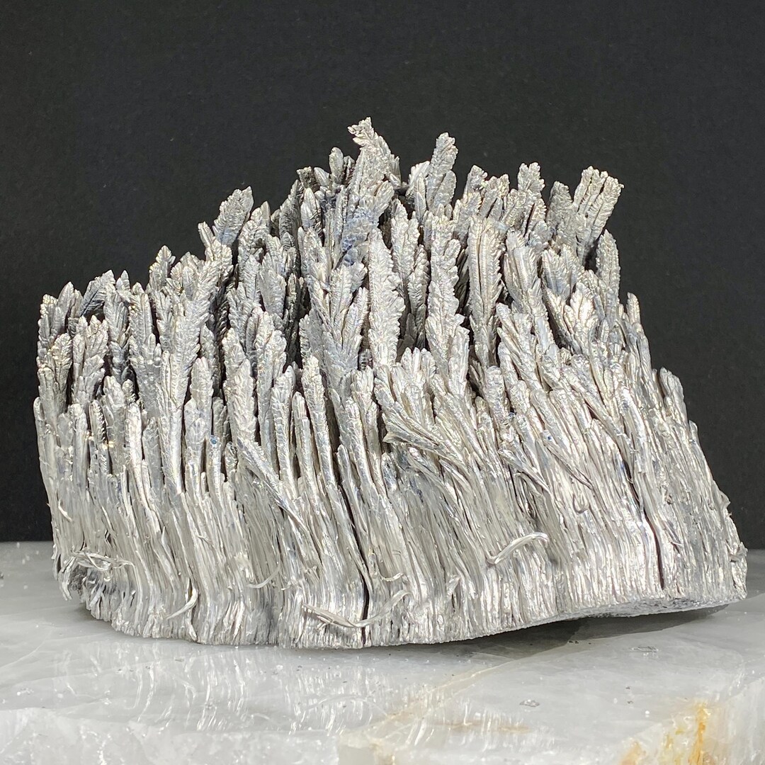 1.3# Amazing Natural Magnesium Metal /mineral Crystal Clusters, Silver ...