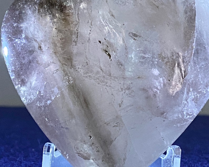 2.28”(W), 101.6g, Super Seven Crystal Heart, Super 7 Polished Heart ...