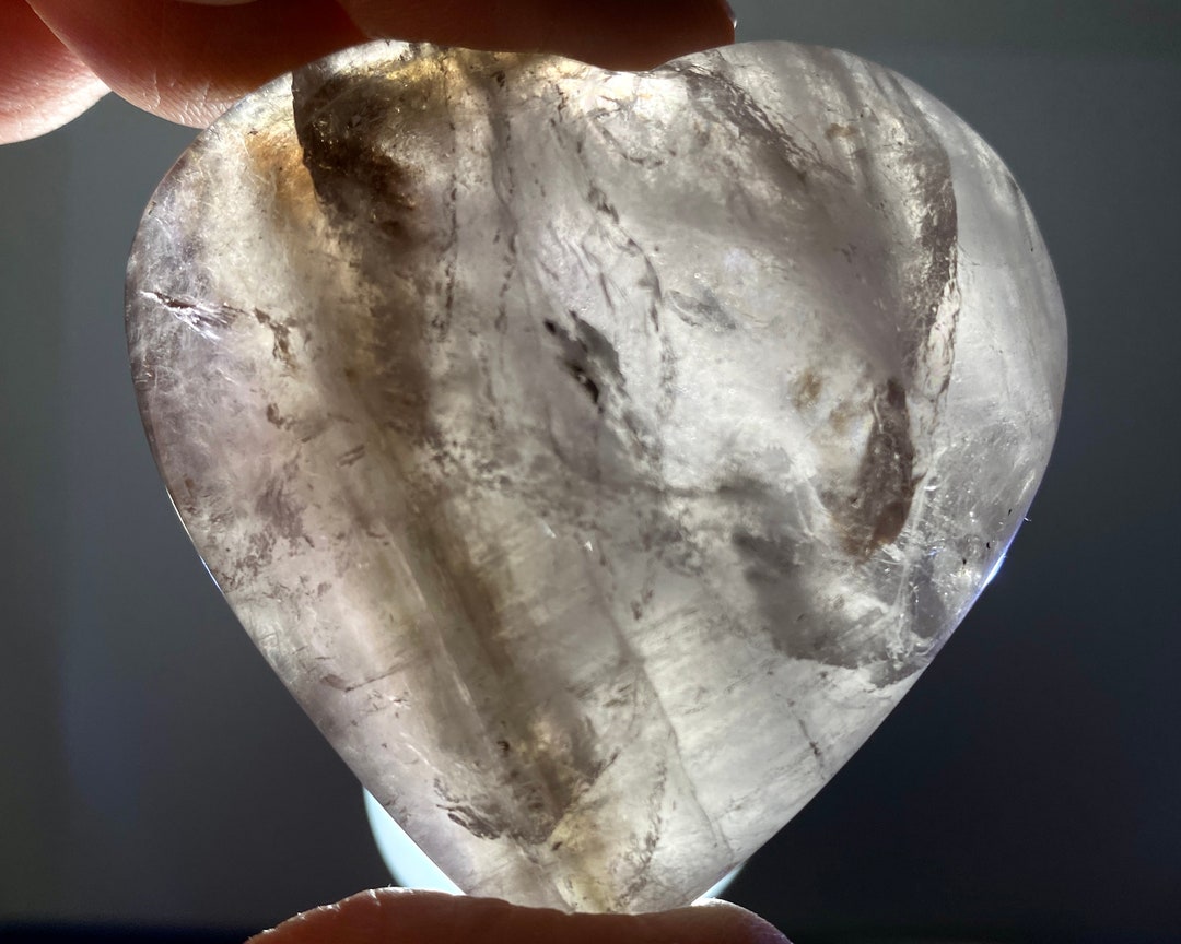 2.28”(W), 101.6g, Super Seven Crystal Heart, Super 7 Polished Heart ...
