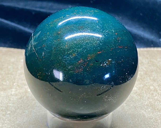 2, 6.9oz, Beautiful Bloodstone Sphere, Polished Bloodstone Sphere ...