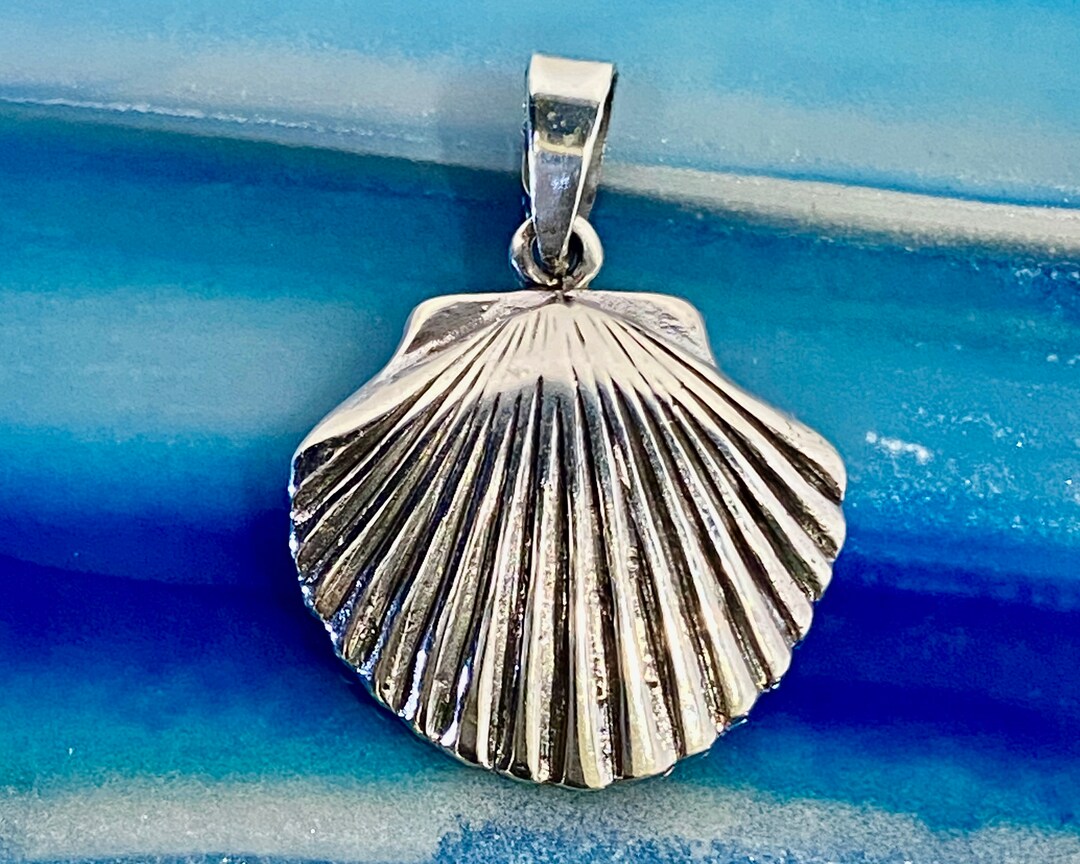 Sterling Silver Shell Charm, Authentic Sterling Silver, 925 Sterling ...