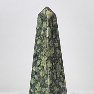 3.25, 59.9g, Chinese Writing Stone, Green Porphyrite Tower, Porphyry ...