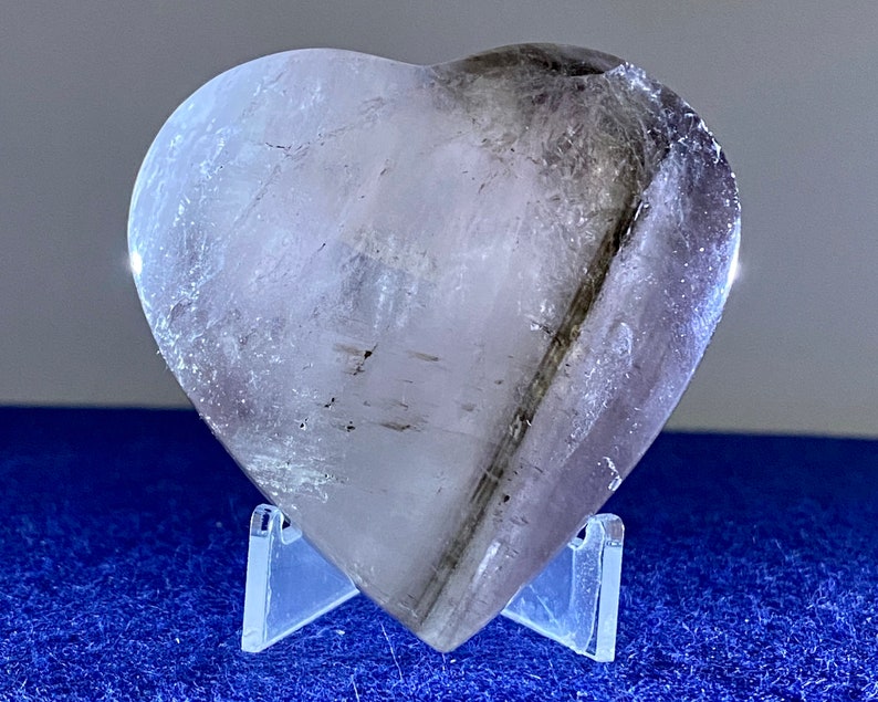 2.28”(W), 101.6g, Super Seven Crystal Heart, Super 7 Polished Heart ...