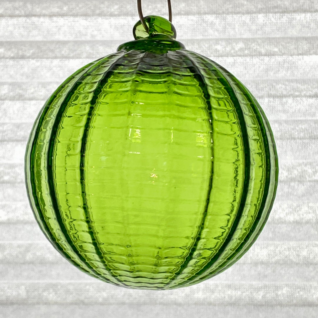 Hand Blown Glass Friendship Ball, Suncatcher, Glass Window Ornament ...