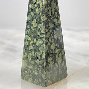 3.25, 59.9g, Chinese Writing Stone, Green Porphyrite Tower, Porphyry ...